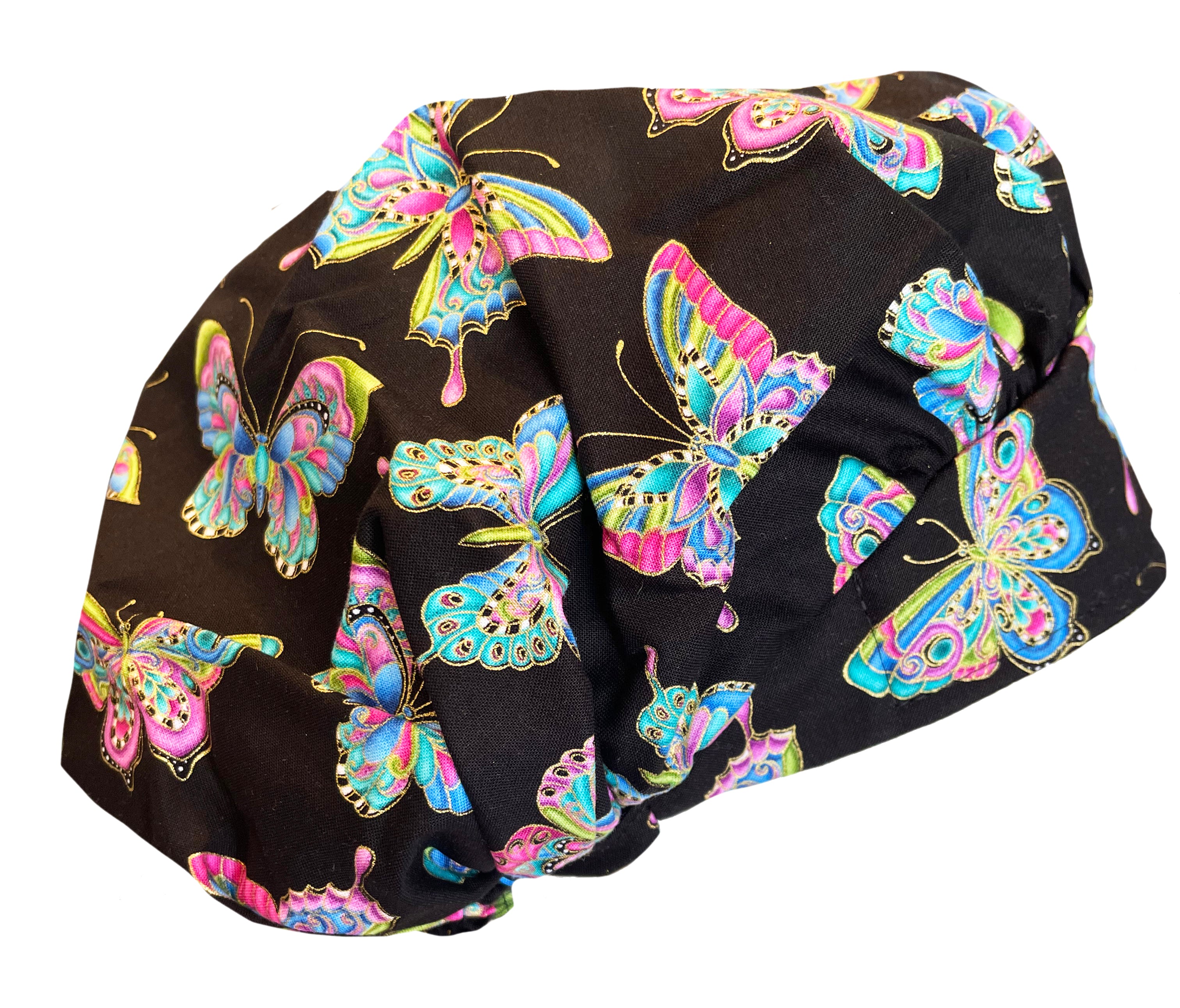 Banded Bouffant Vintage Butterfly Scrub Cap Hat – Shop Urban Sass