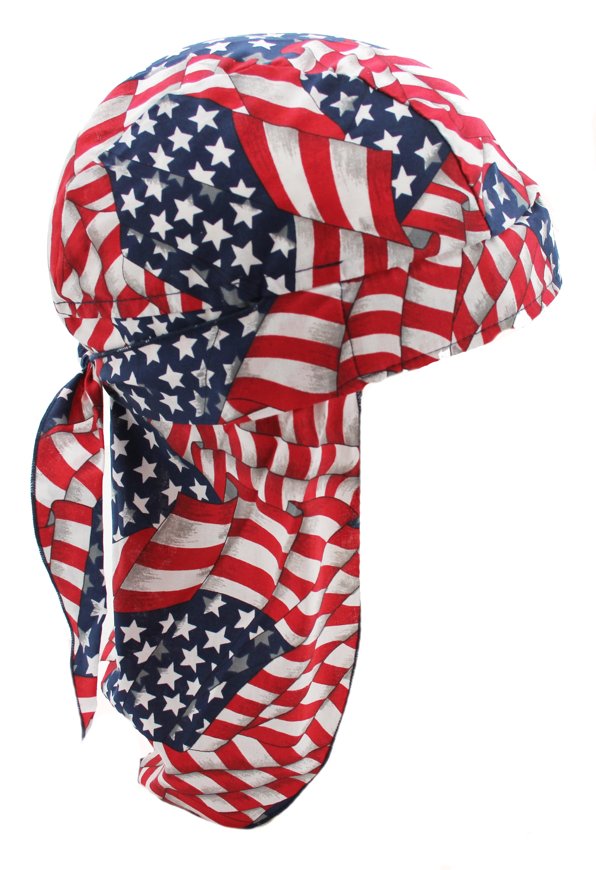 Flag Stars & Stripes Skull Cap Hat Bandana Tie & Full Neck Protection ...