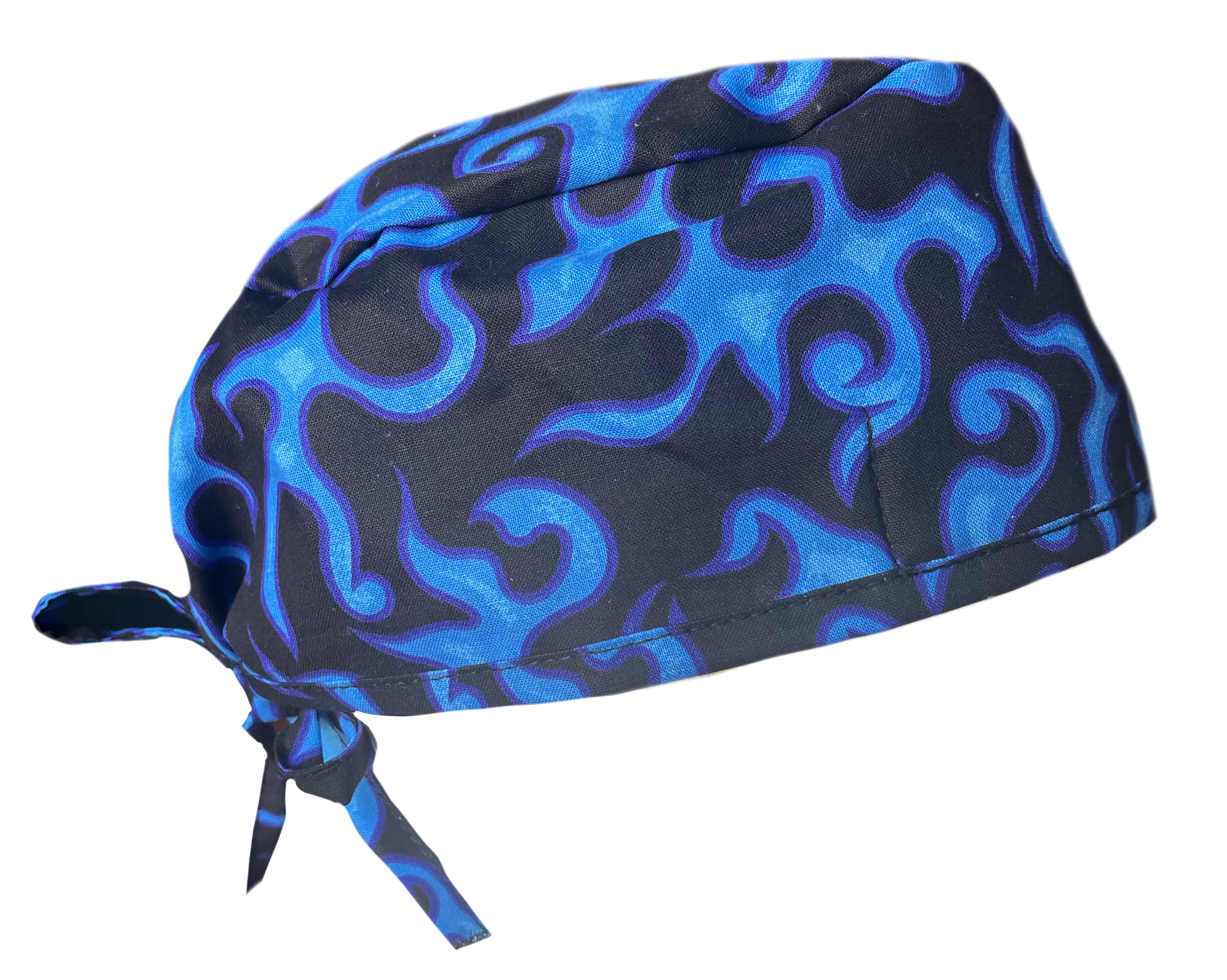 Electric Blue Flame Scrub Cap Hat – Shop Urban Sass