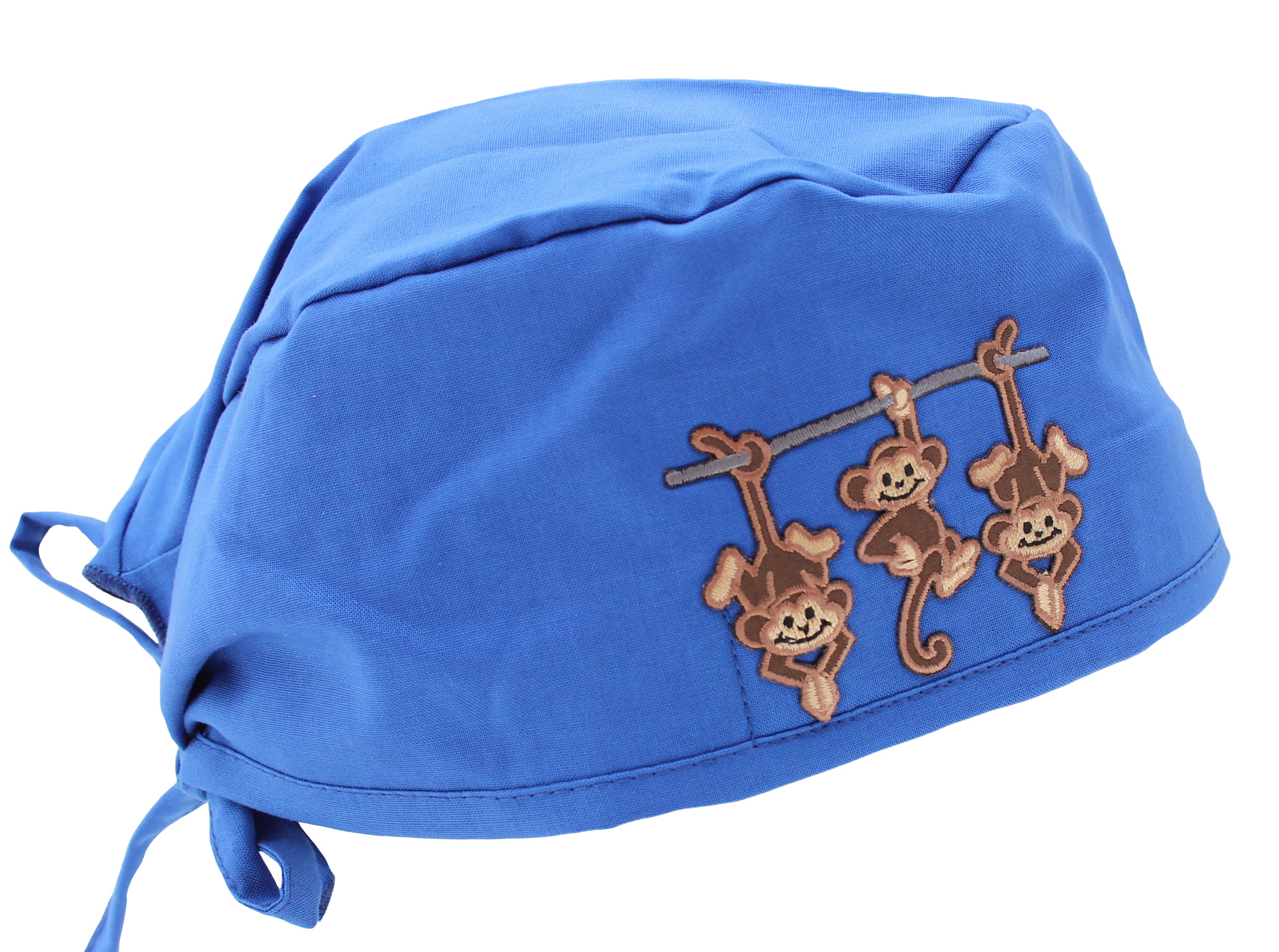 Royal Blue 3 Fun Monkeys Medical Scrub Cap Hat – Shop Urban Sass