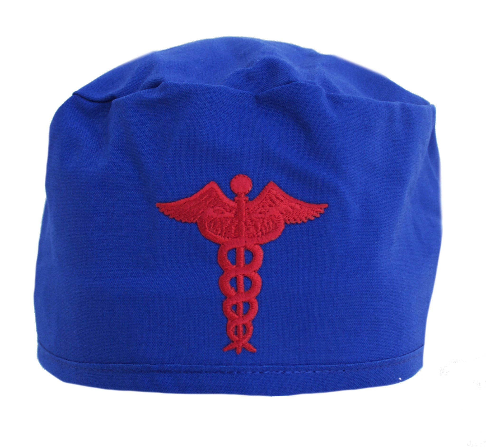 Royal Blue Physicians Symbol "Caduceus" Surgical Scrub Cap Hat – Shop ...