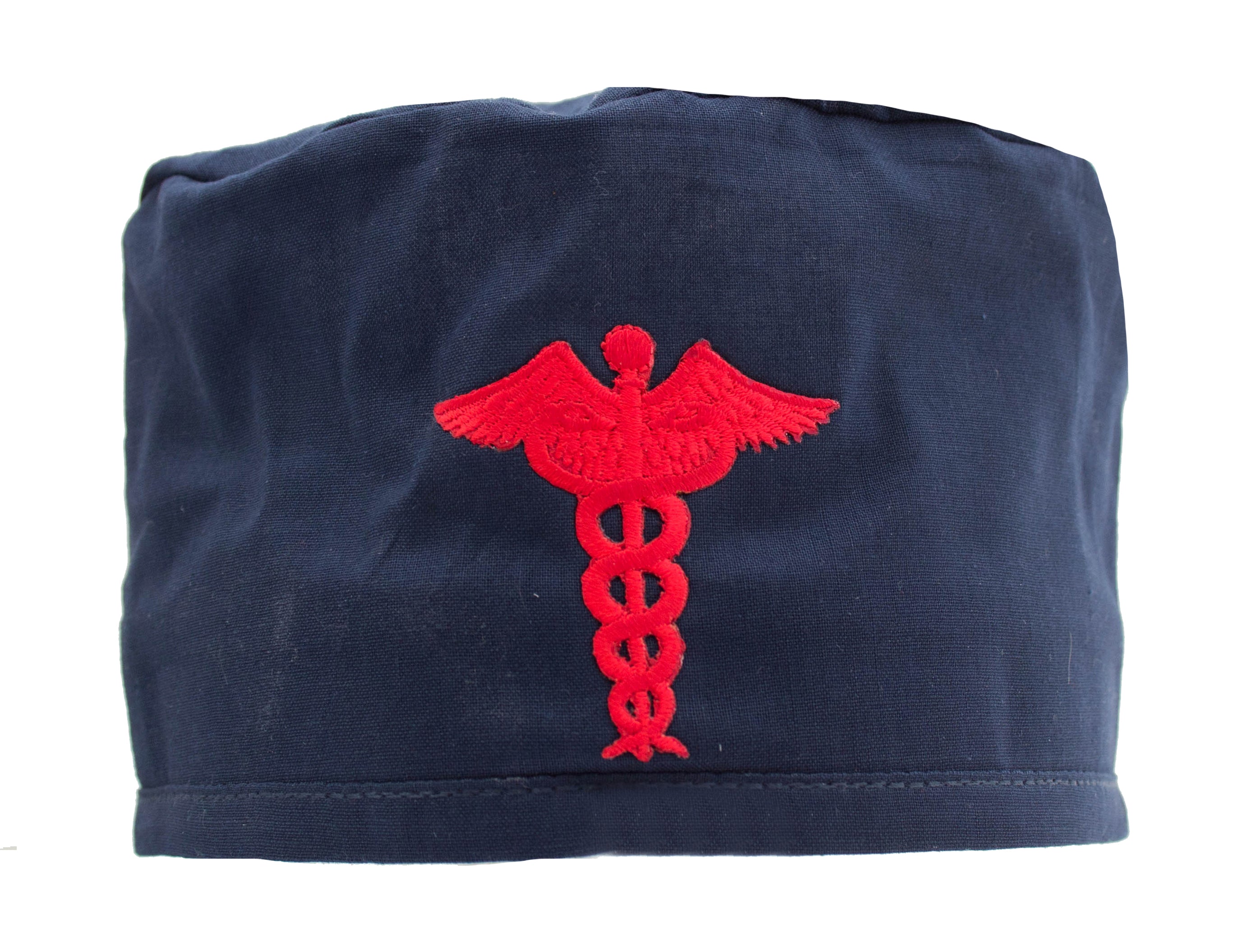 Navy Blue Physicians Symbol "Caduceus" Surgical Scrub Cap Hat – Shop ...