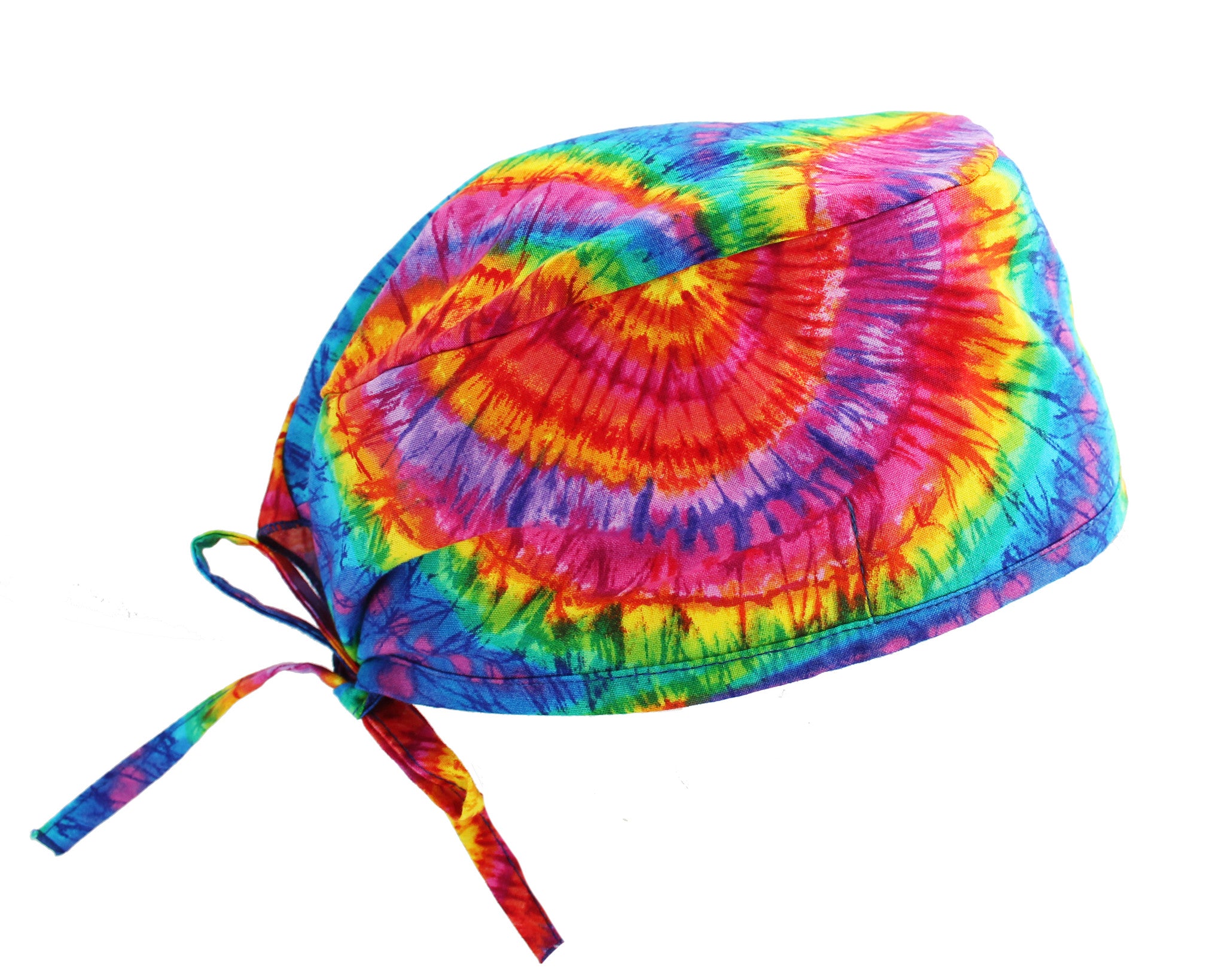Woodstock Style Tie Dye Rainbow Surgical Scrub Cap Hat – Shop Urban Sass