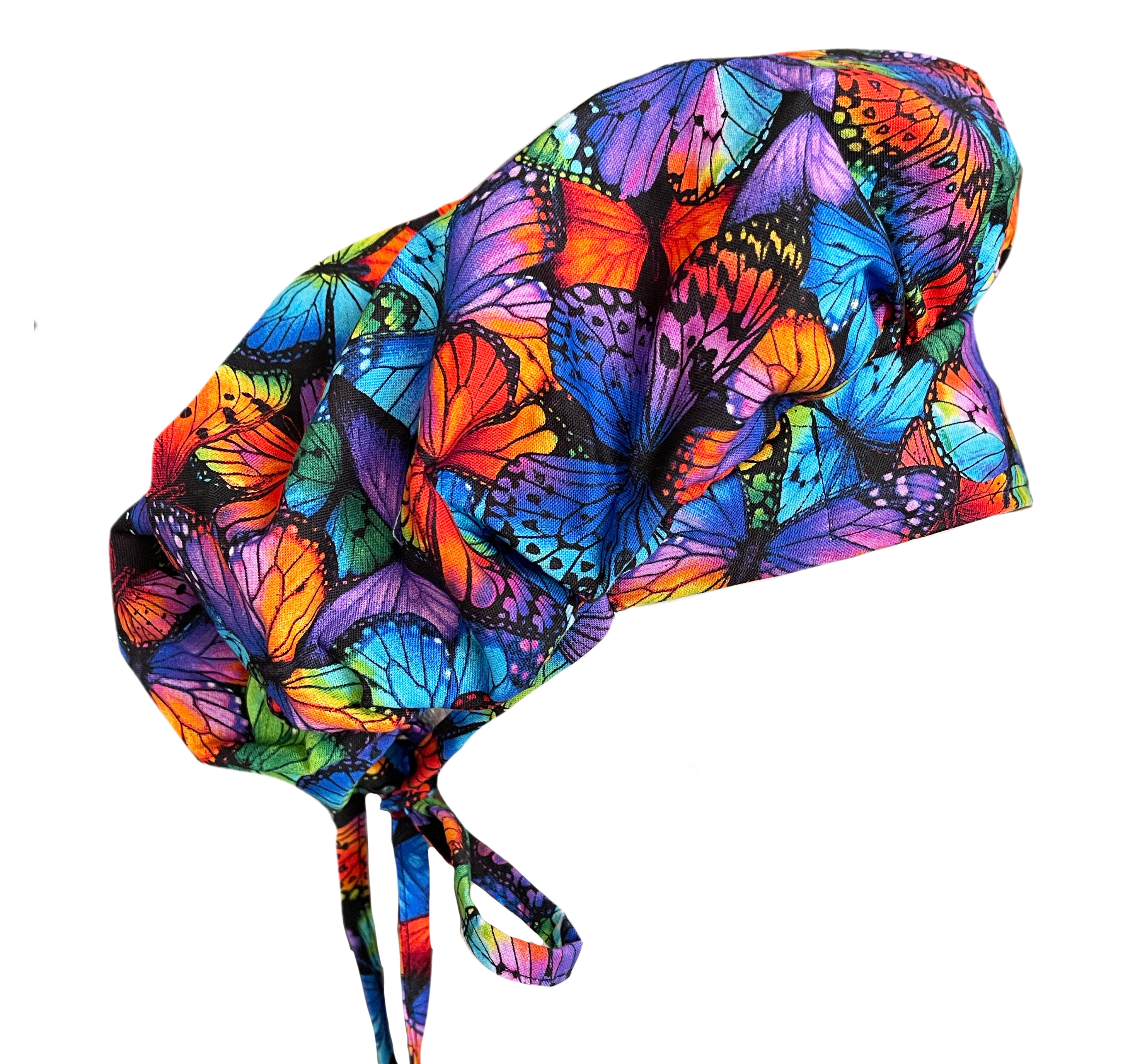 Banded Rainbow Bouffant Butterfly Scrub Cap Hat – Shop Urban Sass